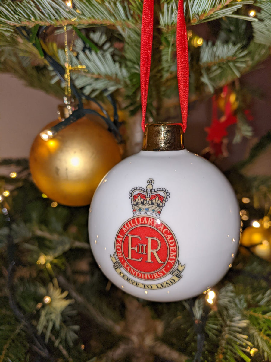 Christmas Bauble - Old ER RMAS Crest – Sandhurst Trust