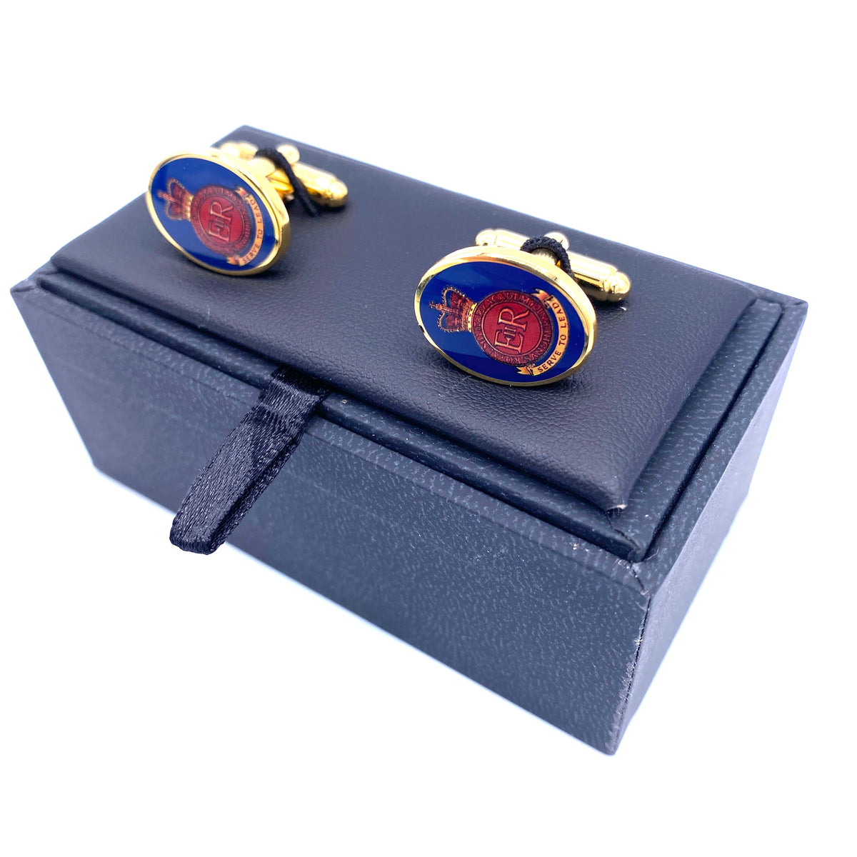 Royal Military Academy Sandhurst Crest Cufflinks - Bar – Sandhurst Trust